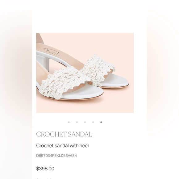 Agl | Shoes | Agl Crochet Sandal With Heel | Poshmark